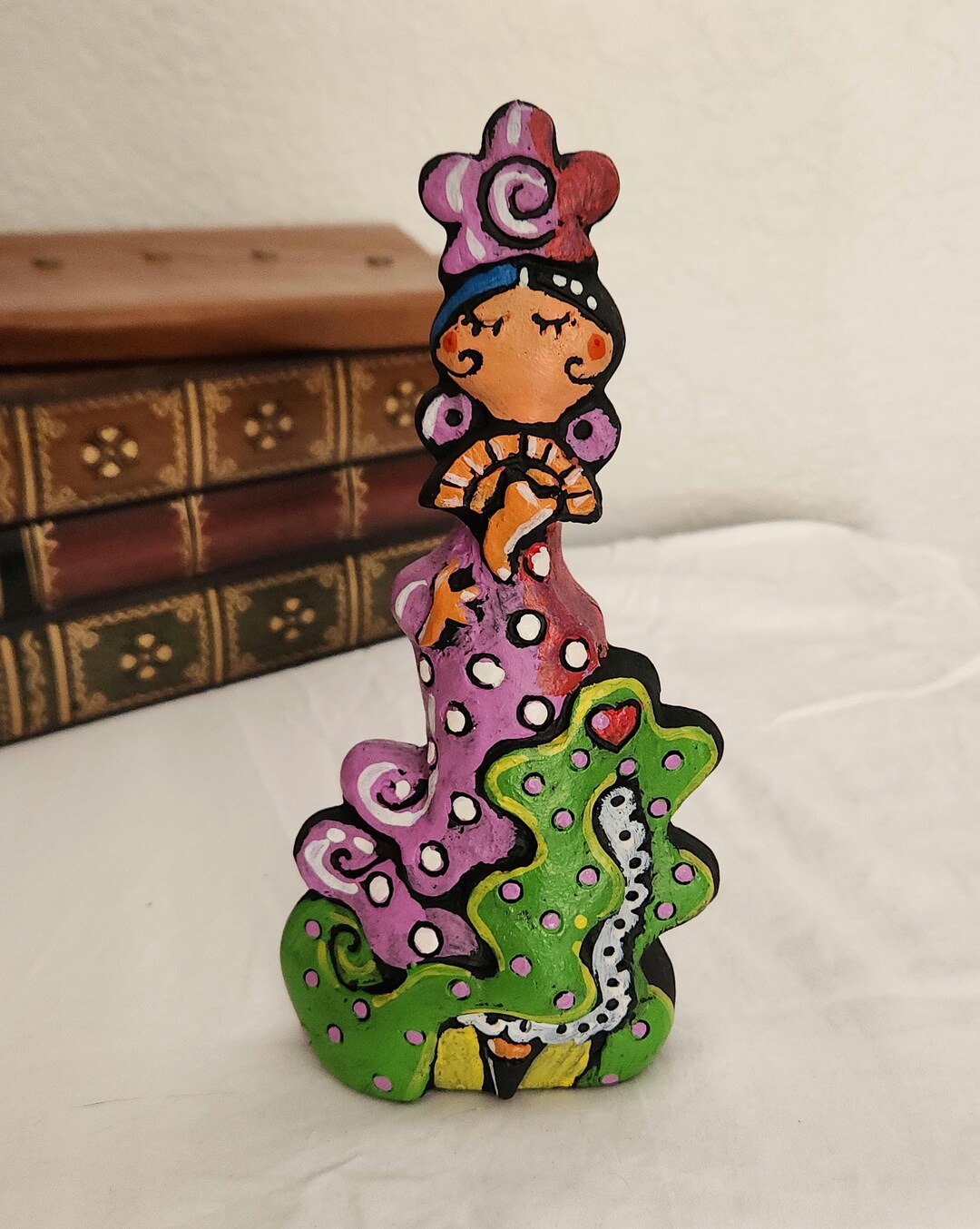 Creaciones Velasco Spanish Artwork Sculpture / Hand Painted Figurine of ...