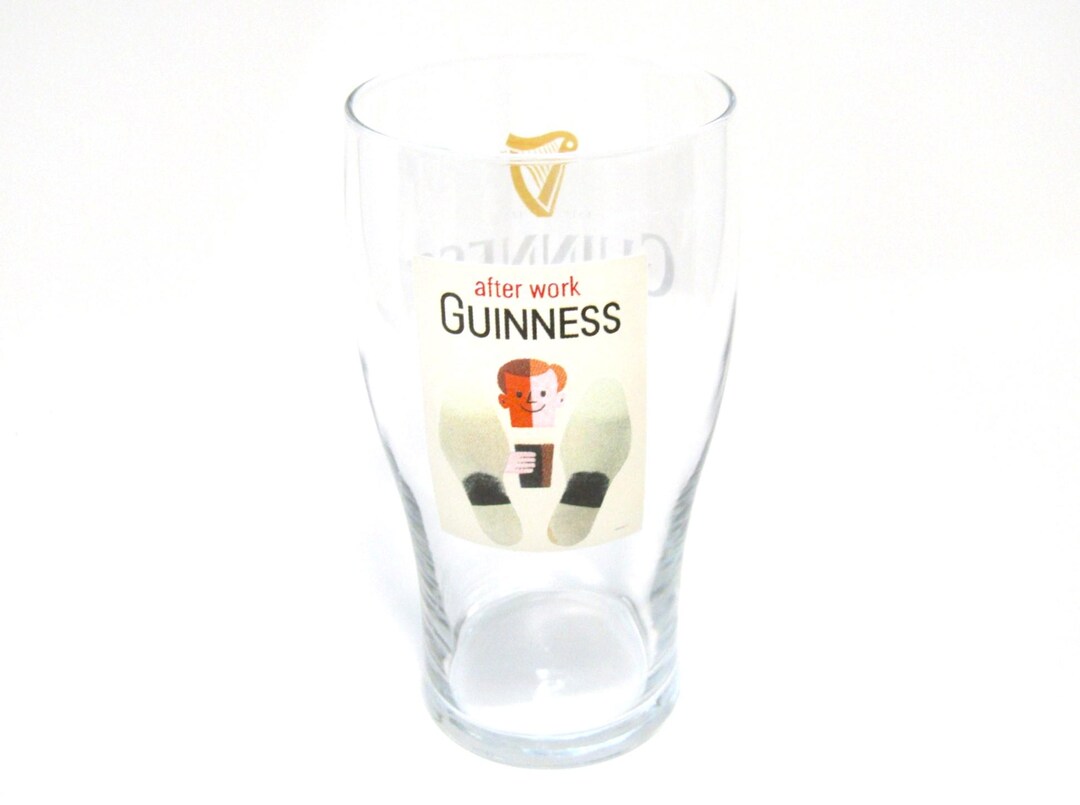 Vintage Guinness Beer Glass, after Work Guinness Pint Glass, Guinness ...