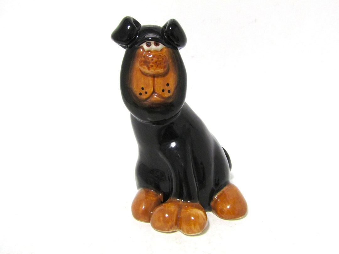 Vintage Russ Berrie douglas Dog Figurine, Ceramic Dog Figurine, Russ ...