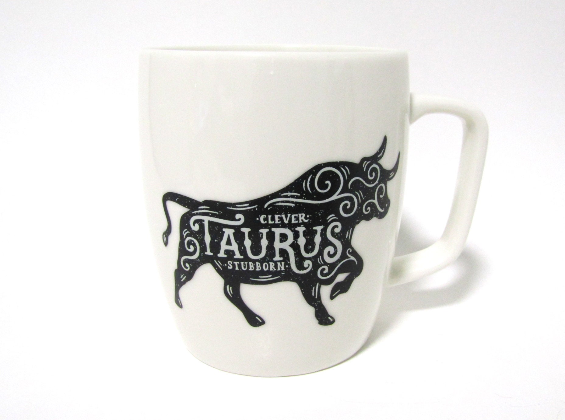 Vintage Taurus the Bull Mug, Taurus Zodiac Mug, Threshold Horoscope ...