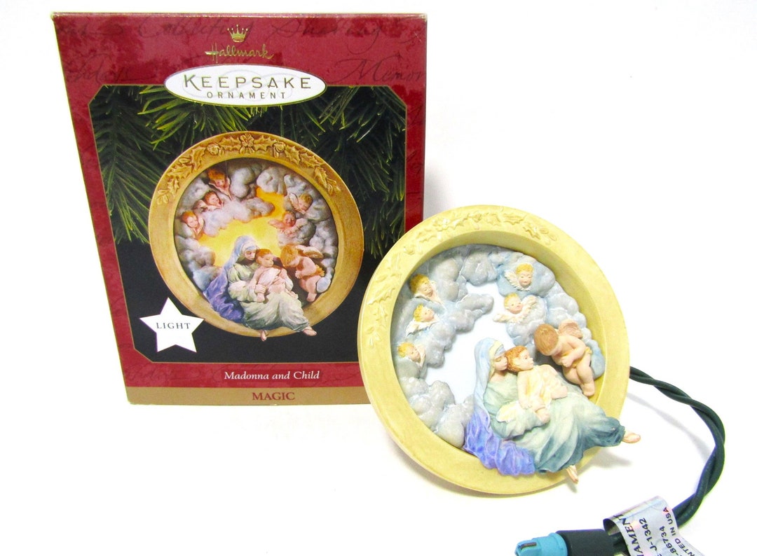 Vintage madonna and Child Christmas Ornament, Hallmark Keepsake Magic ...