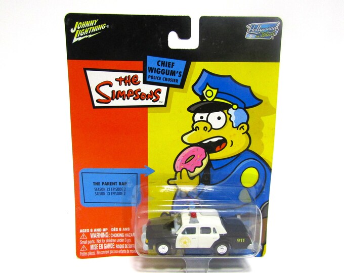The Simpsons Johnny Lightning Diecast Car, the Simsons chief Wiggum's ...