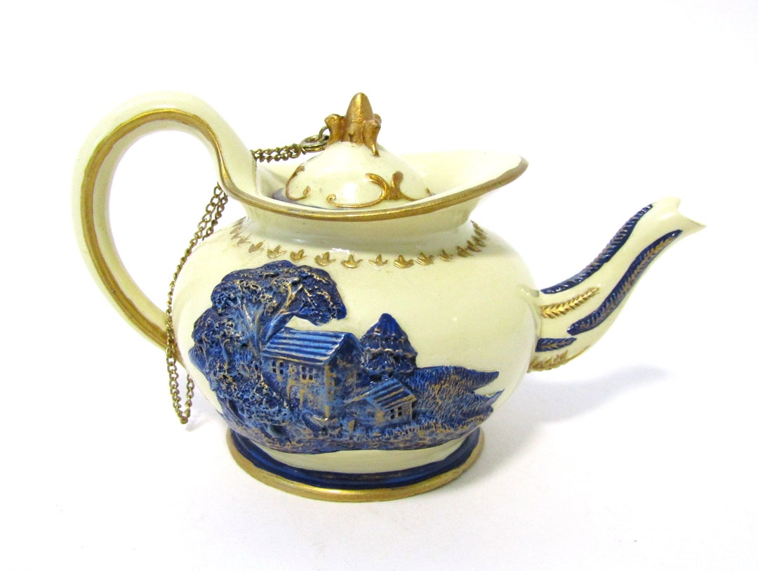 Vintage Nini Hand Painted Miniature Teapot, Nini Manchester Teapot ...