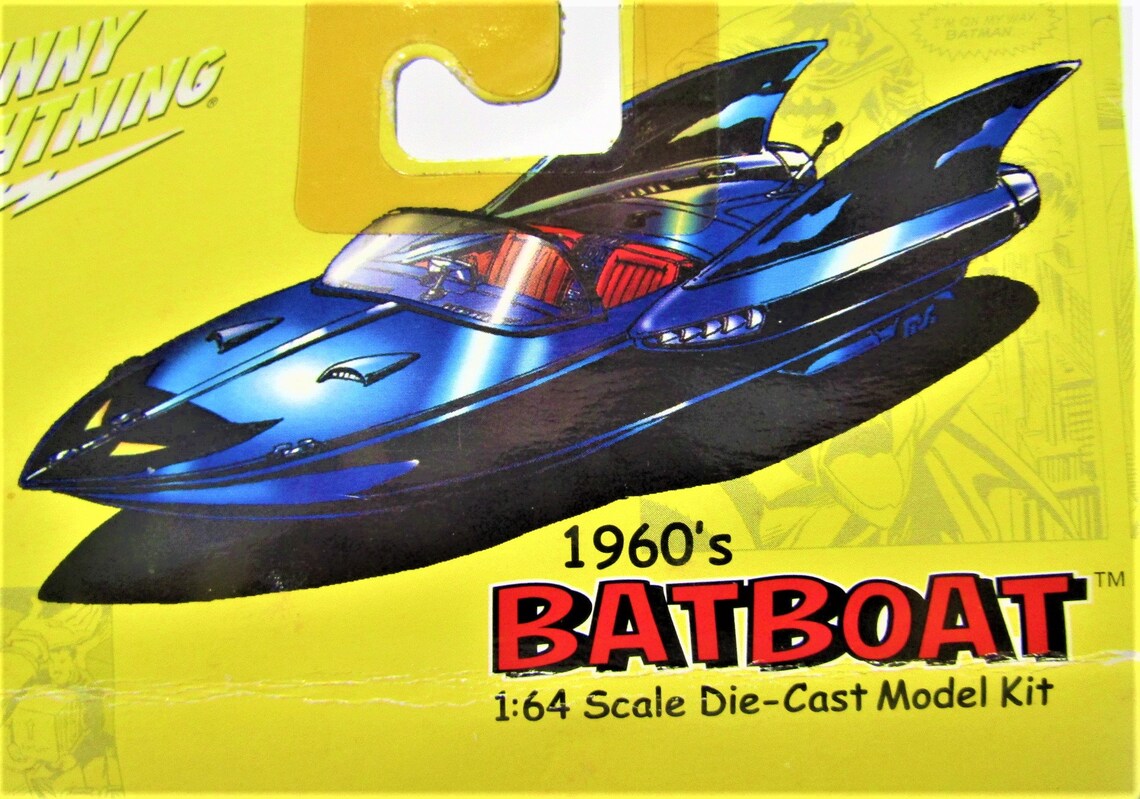 Vintage Johnny Lightning 1960's Batboat Model Kit 1:64th | Etsy