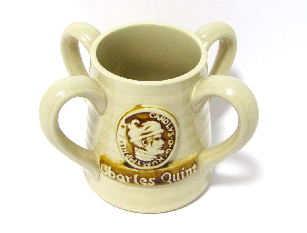Vintage Charles Quint Four Handle Beer Stein, Charles Quint Belgian ...