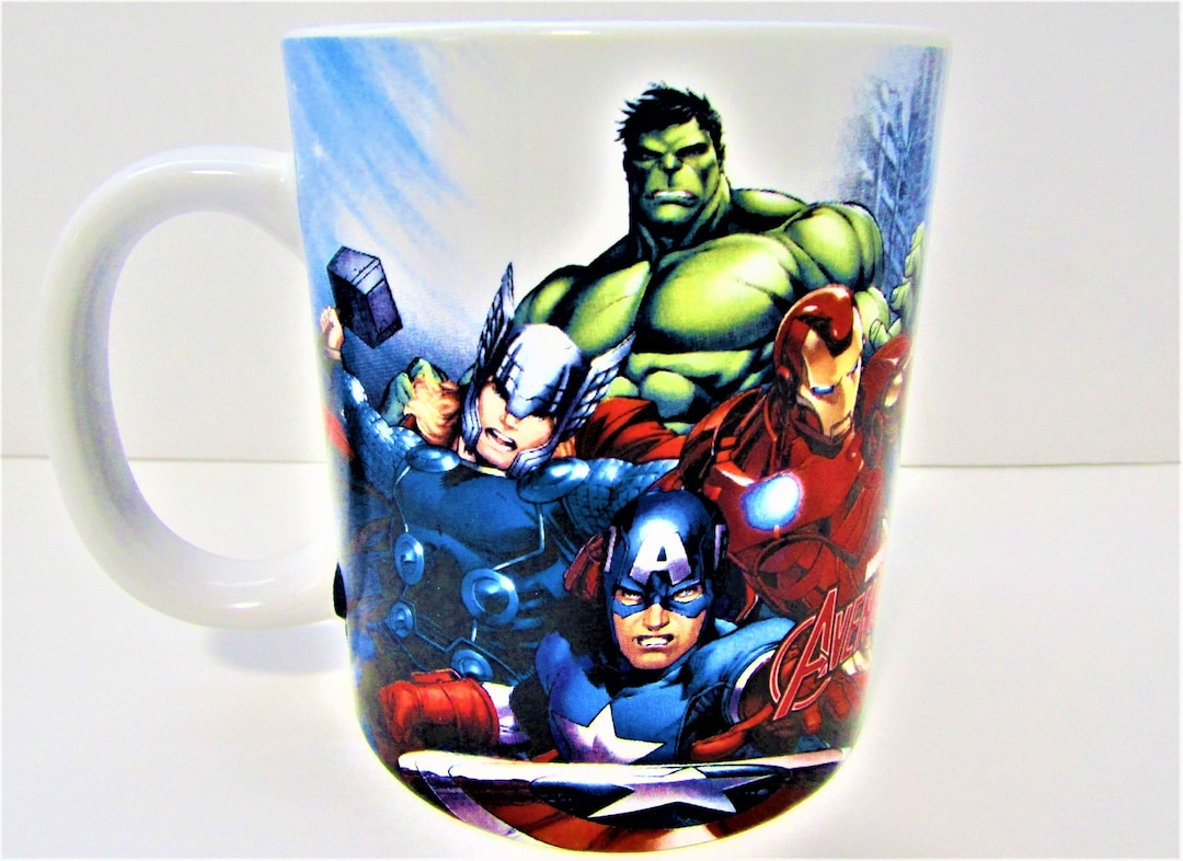 Vintage Marvel Avengers Coffee Mug Marvel Superhero Mug - Etsy