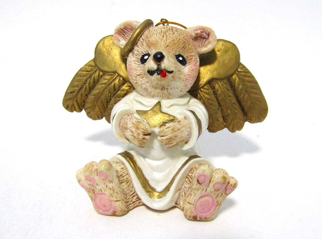 Vintage Claire's Angel Bear Christmas Ornament, Claire's 1996 Ornament, Teddy Bear Ornament - Etsy