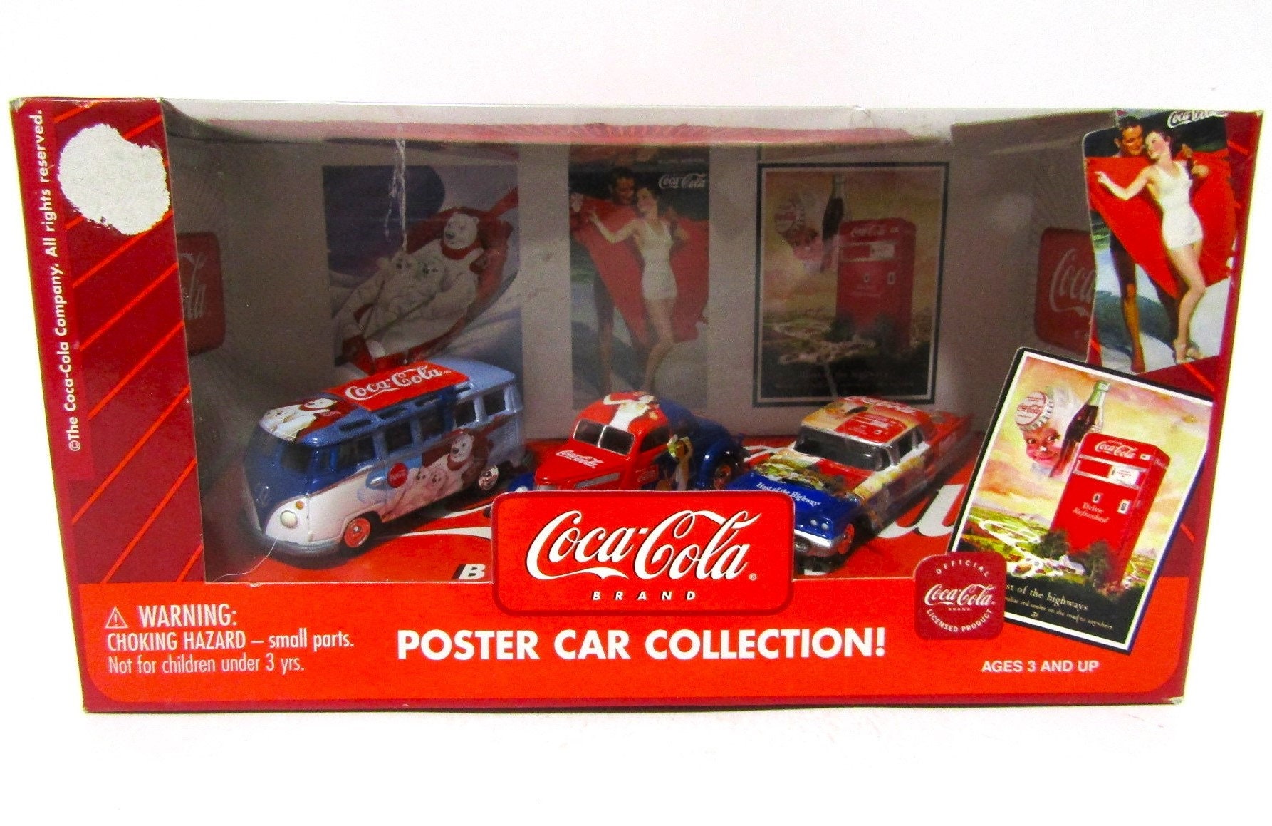 Vintage Coca-cola Poster Car Collection Coke 1:64 Scale - Etsy