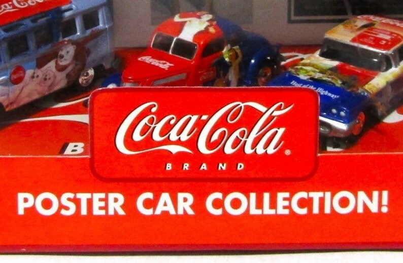 Vintage Coca-cola Poster Car Collection Coke 1:64 Scale - Etsy