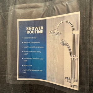 Personalized Shower Routine Chart for Kids and Adults, ADHD Routine ...