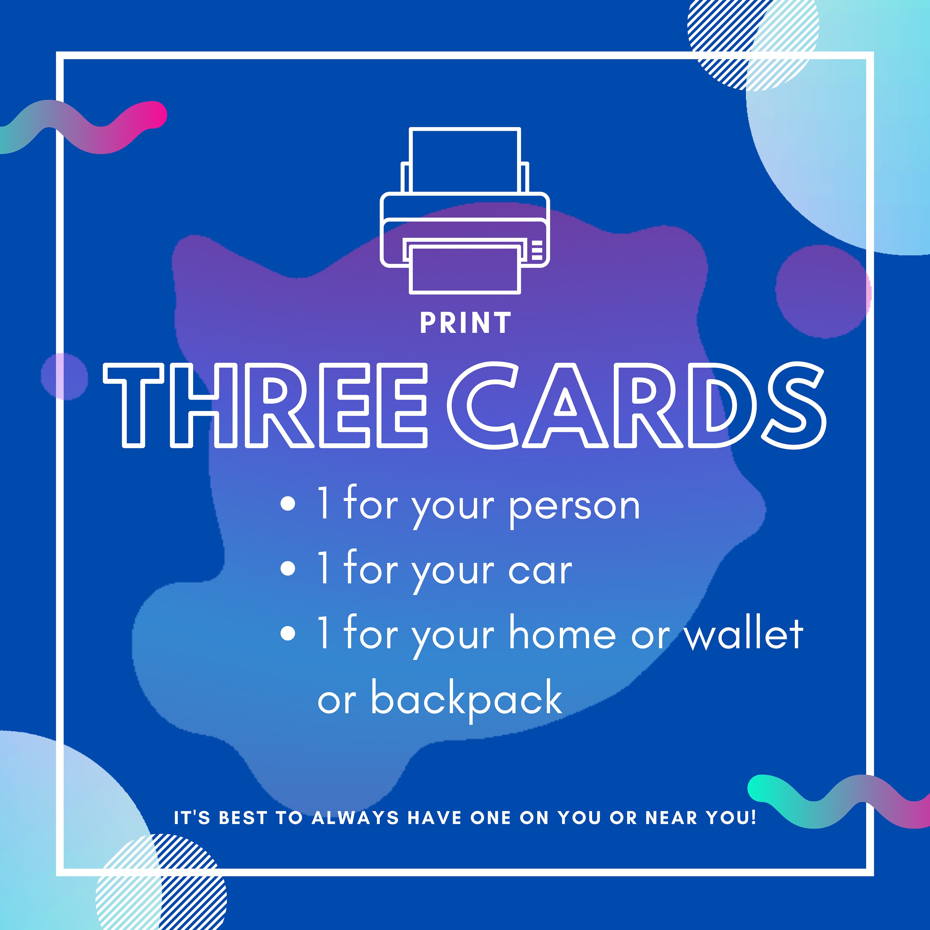 Autism Support Card for Emergency Situations: I Am Autistic Wallet Card ...