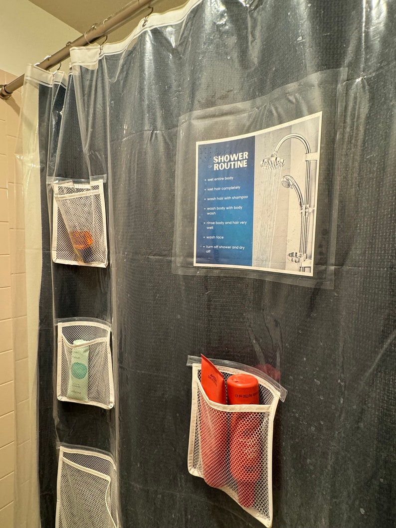 Personalized Shower Routine Chart for Kids and Adults, ADHD Routine ...