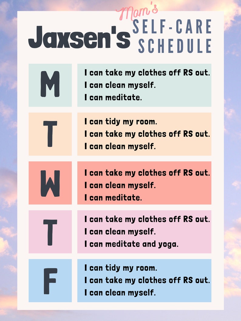 PERSONALIZED Autism & ADHD Schedule, Autism Visual Schedules, Visual ...