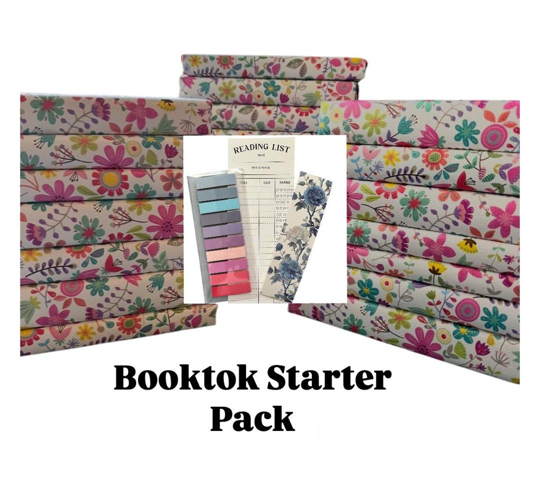 Booktok Starter Pack - Popular Book Sets - Includes Book, Reading Log ...