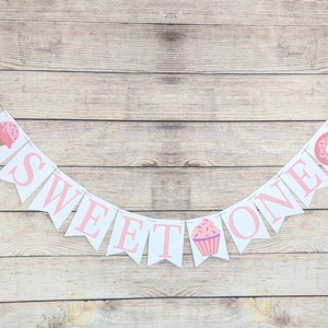 Sweet One Banner, Ice Cream Banner, Donut Banner, Cupcake Banner, 1st ...