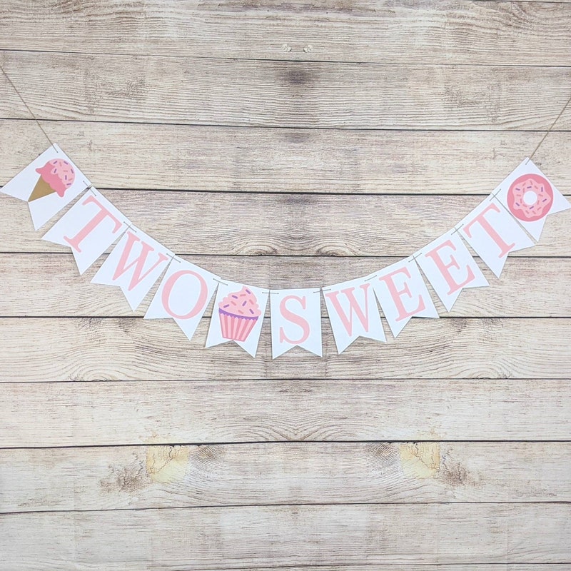 Two Sweet Banner - Etsy