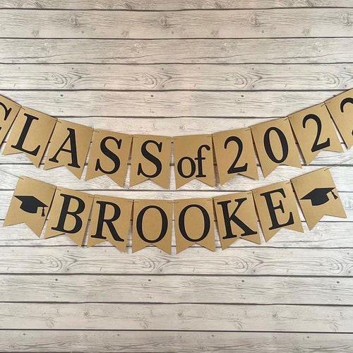 GRADUATION BANNER Graduation Party Decorations. Class of 2022 - Etsy