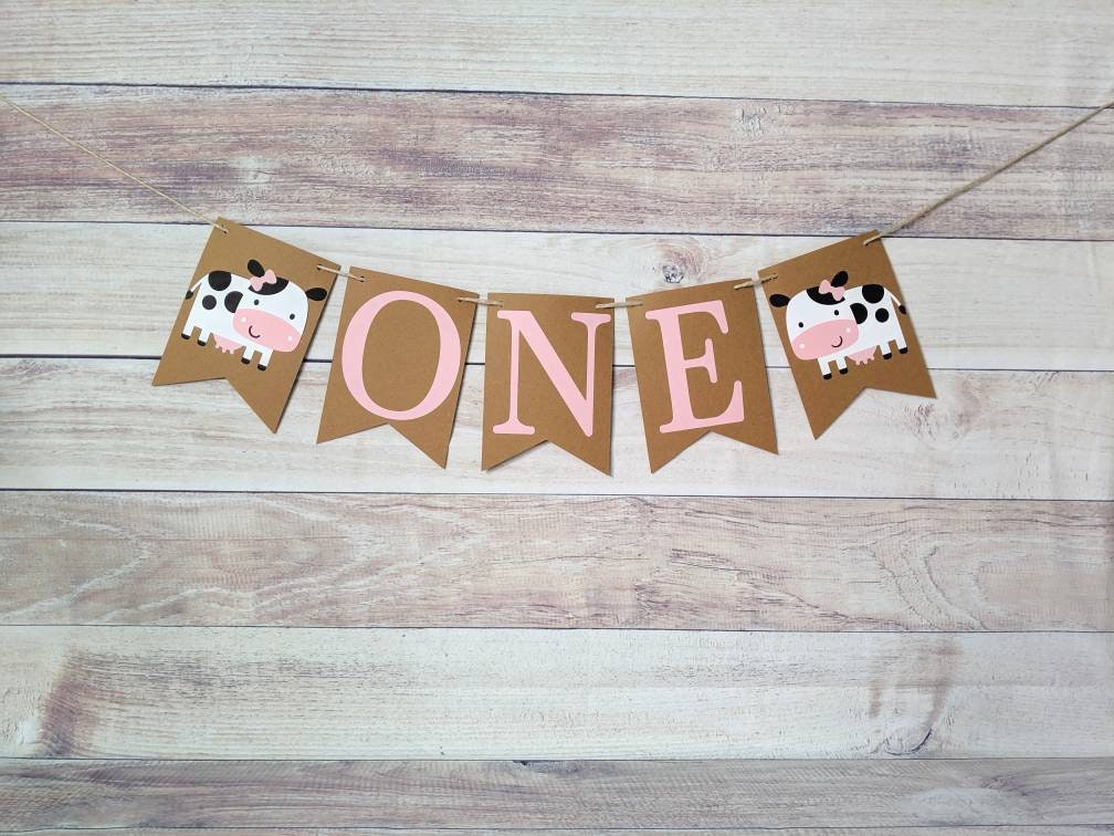 Cow Banner Girl Cow Banner Pink Cow Banner Farm Banner - Etsy
