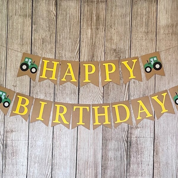 Tractor Banner - Etsy