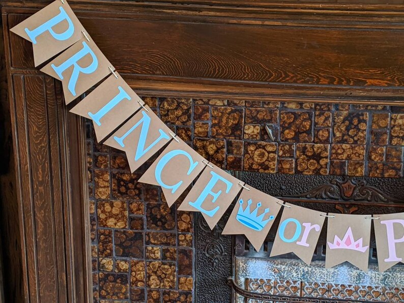 Prince Or Princess Gender Reveal Prince Or Princess Banner | Etsy