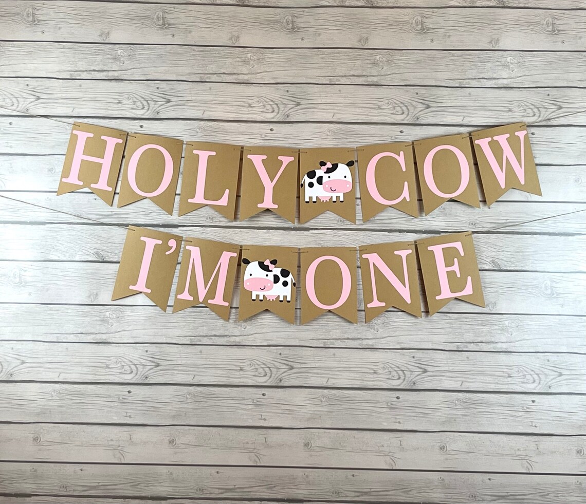 Cow Banner Girl Cow Banner Pink Cow Banner Farm Banner - Etsy