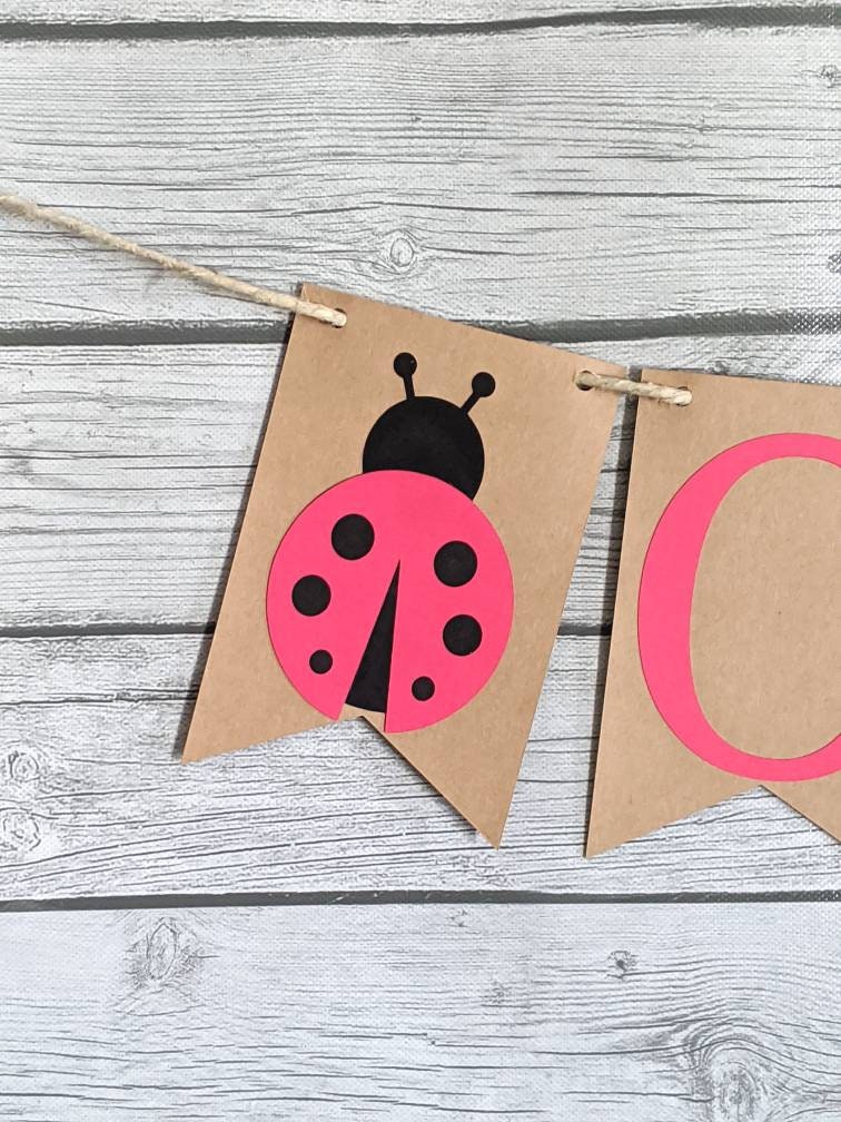 Ladybug High Chair Banner Ladybug Banner Ladybug Age Banner - Etsy