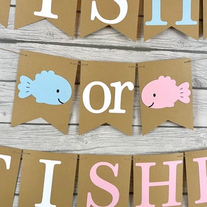 Fish He or Fish She Banner, Fish He or Fish She Gender Reveal, Fishe or ...