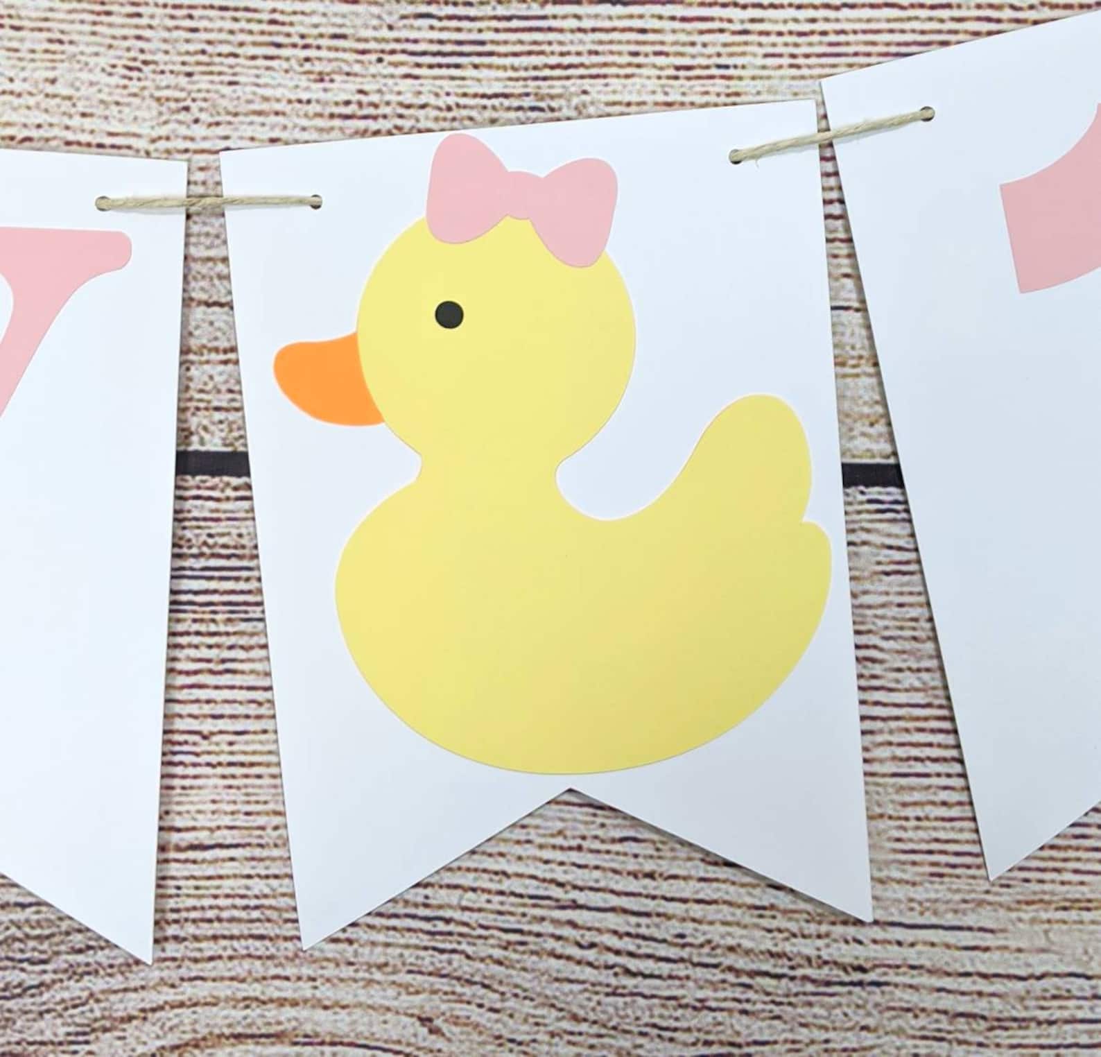 Duck Birthday Banner Rubber Duck Birthday Banner 1st - Etsy