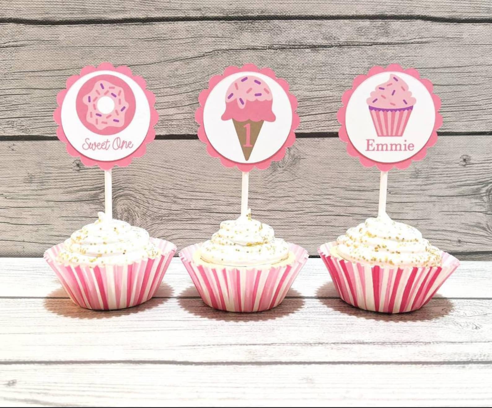 Cupcake Birthday Banner Cupcake Banner Cupcake Party Sweet | Etsy