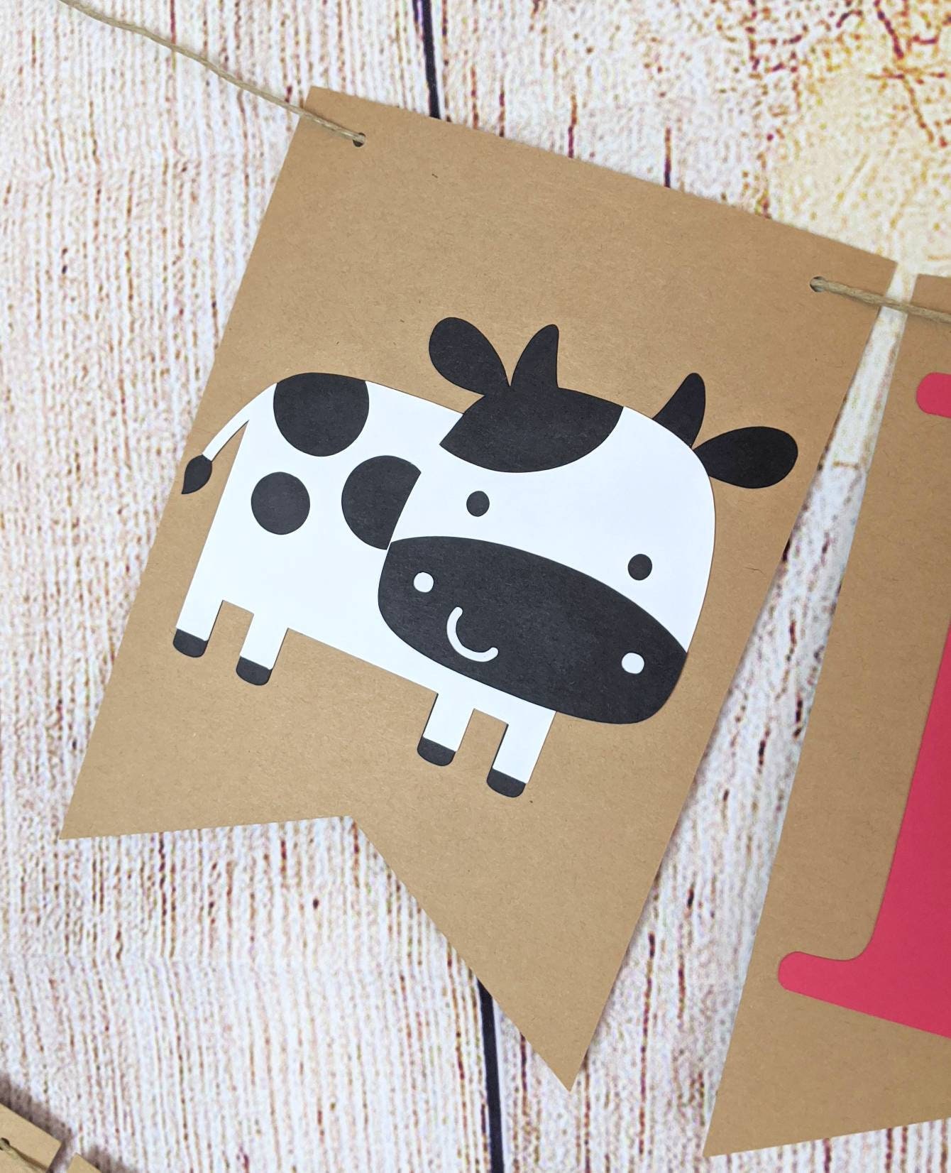 Cow Birthday Banner Boy Cow Banner Bull Birthday Banner | Etsy