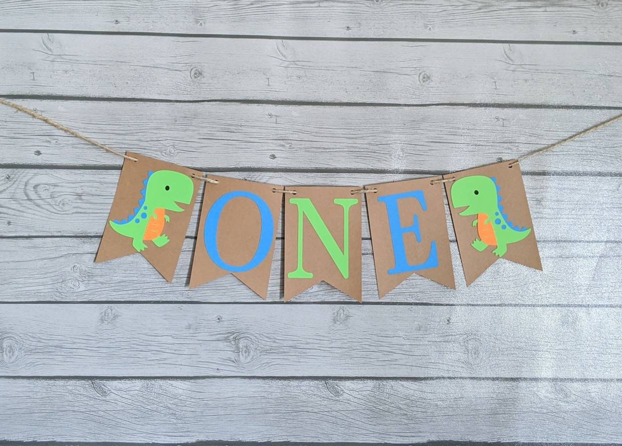 T Rex Banner T Rex Birthday Banner Three Rex Banner - Etsy