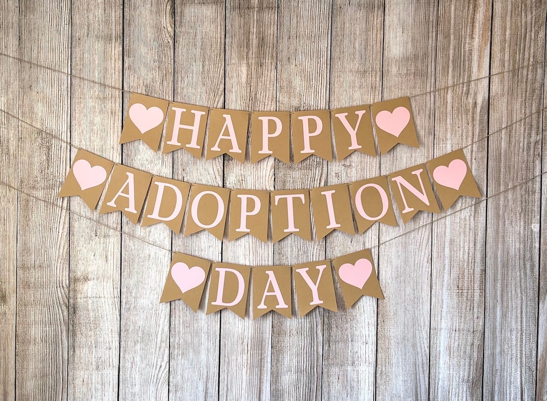 Happy Adoption Day Banner, Adoption Banner, Gotcha Day, Pet Adoption ...