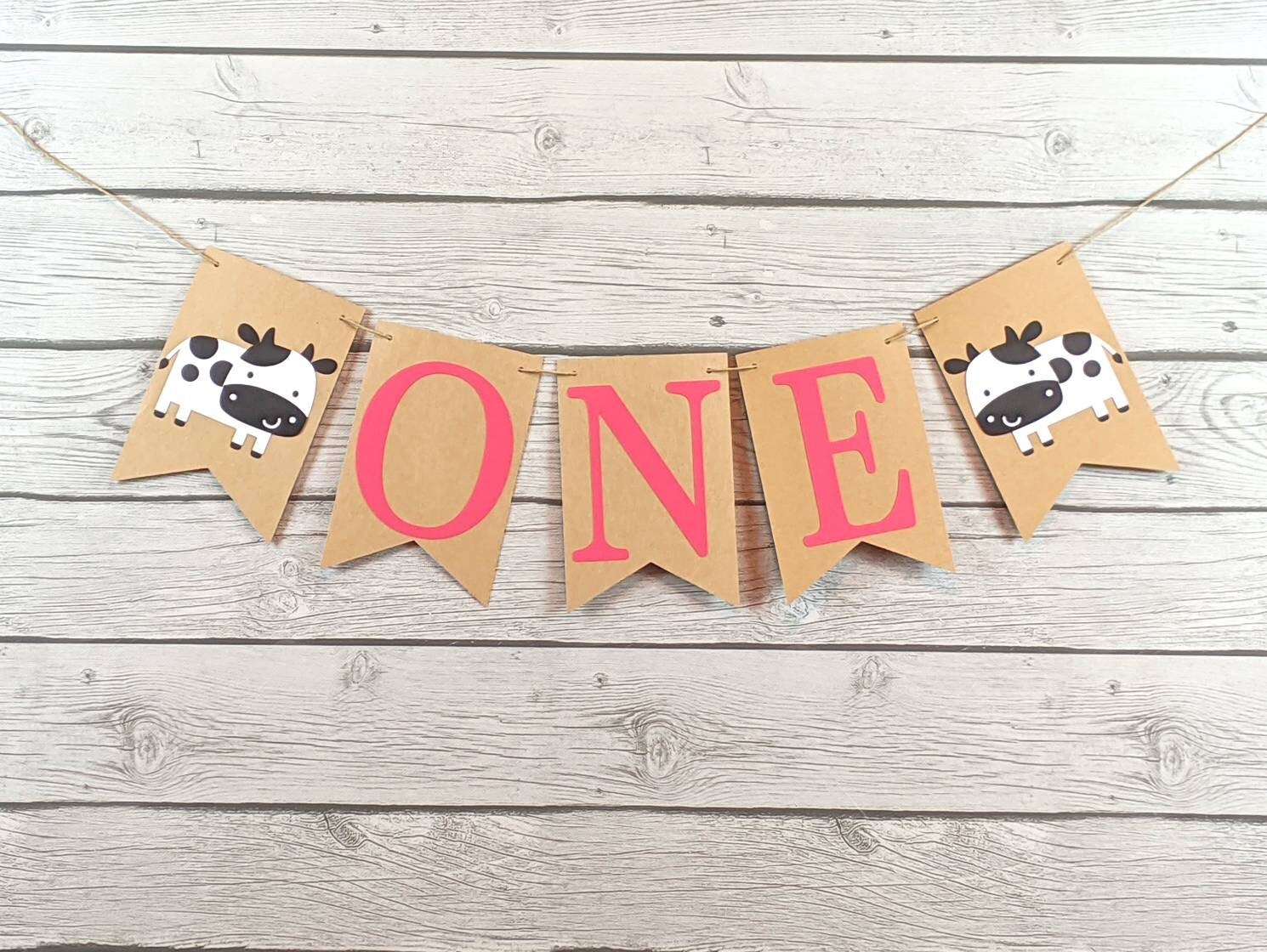 Cow Birthday Banner Boy Cow Banner Bull Birthday Banner - Etsy