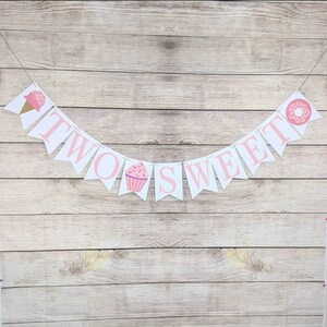 Cupcake Birthday Banner, Cupcake Banner, Cupcake Party, Sweet One ...