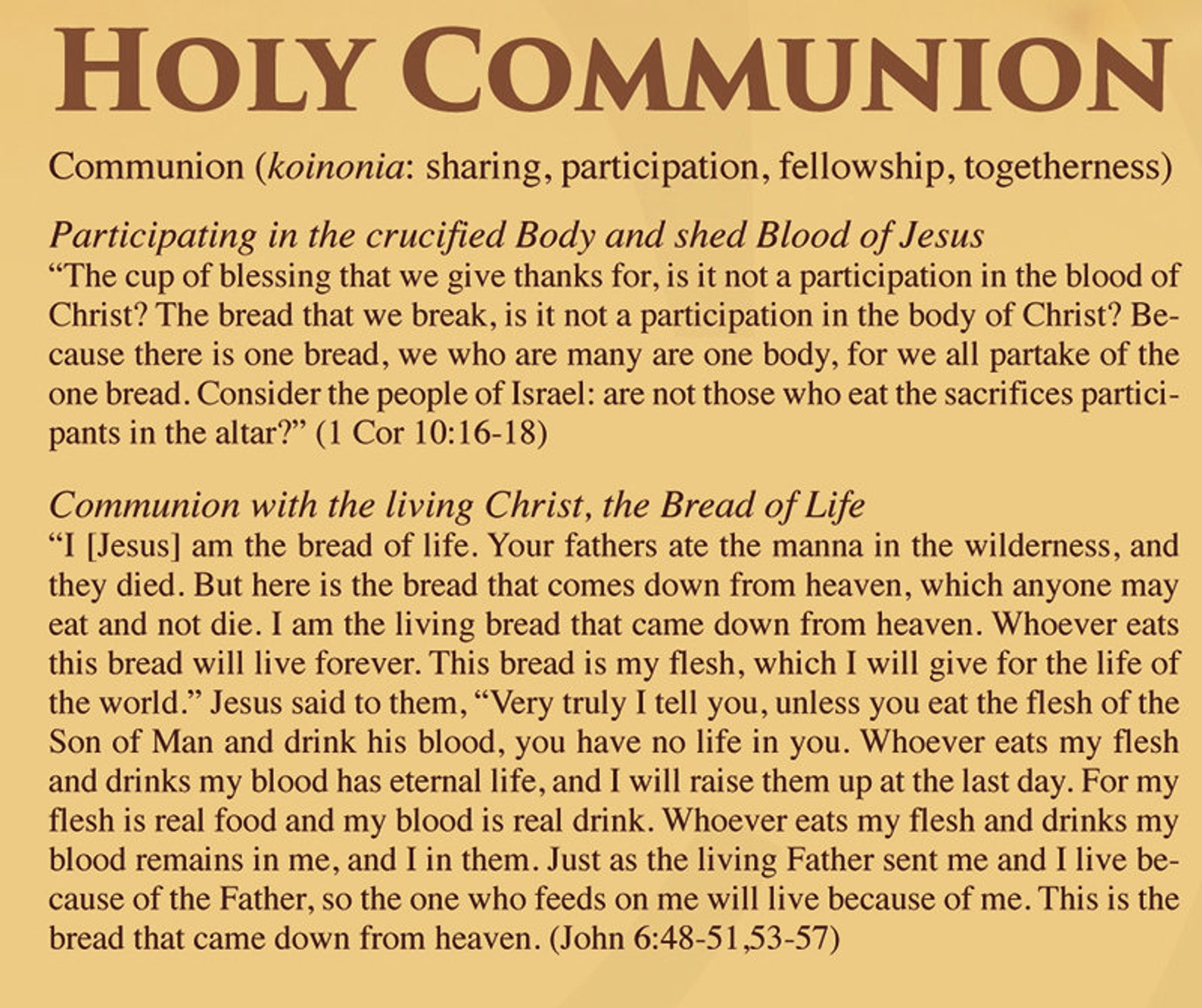 The Lord's Supper Educational Christian Wall Art, Educational Church ...