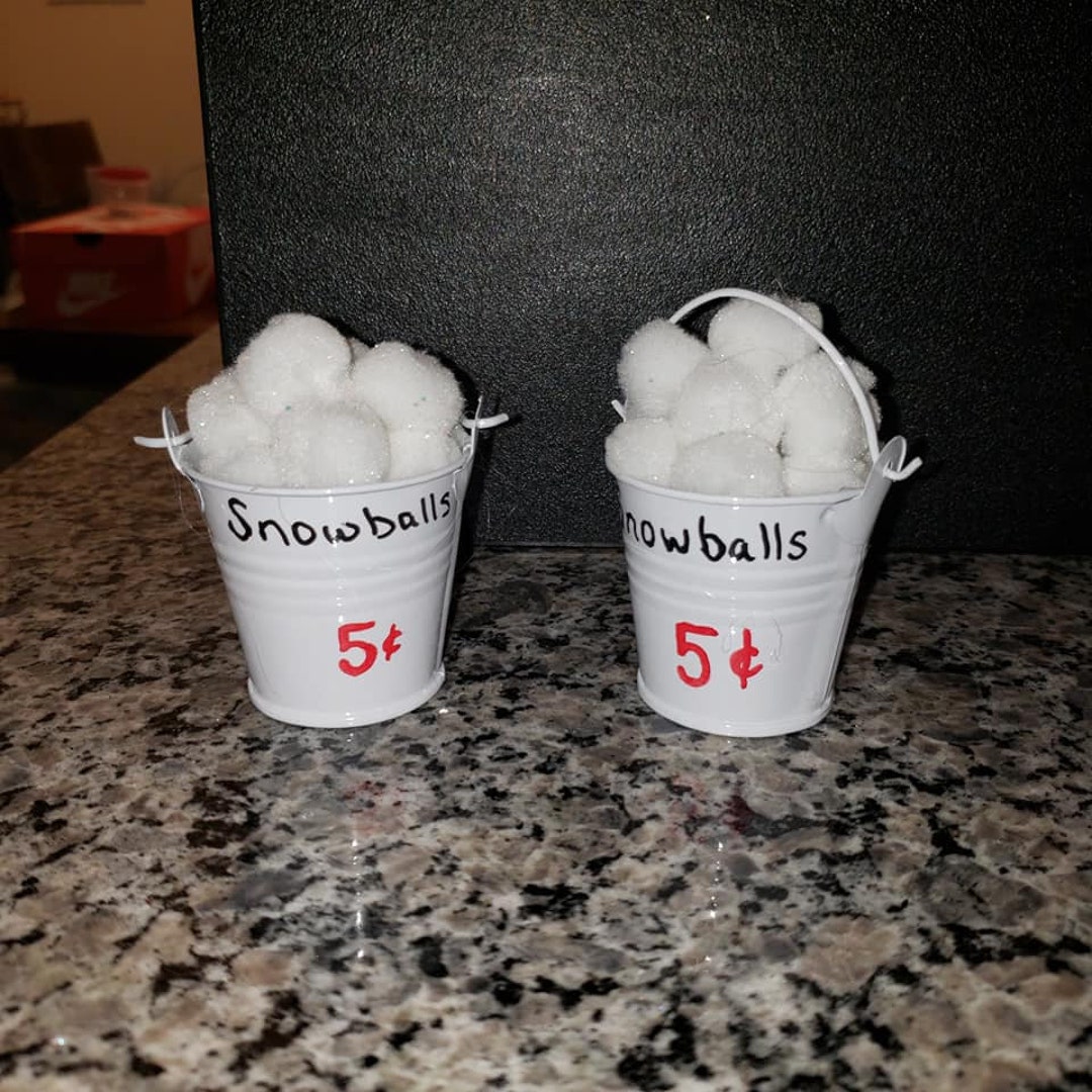 Pail of Snowballs Ornament - Etsy