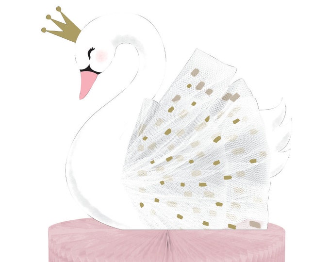 Swan Centerpiece | Swan Party Centerpieces | Swan Birthday Decor | Swan ...