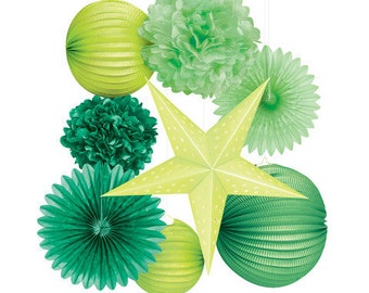 Green party decor | Etsy