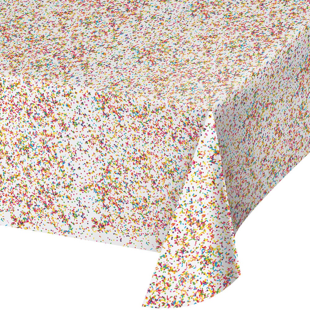 Fun Sprinkles Party Tablecover/ Sprinkles Party Supplies/ - Etsy