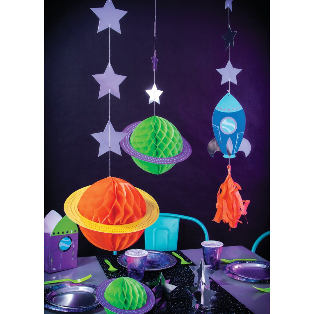 Space Party Decorations- Blast off Decor, Space Birthday Decorations ...