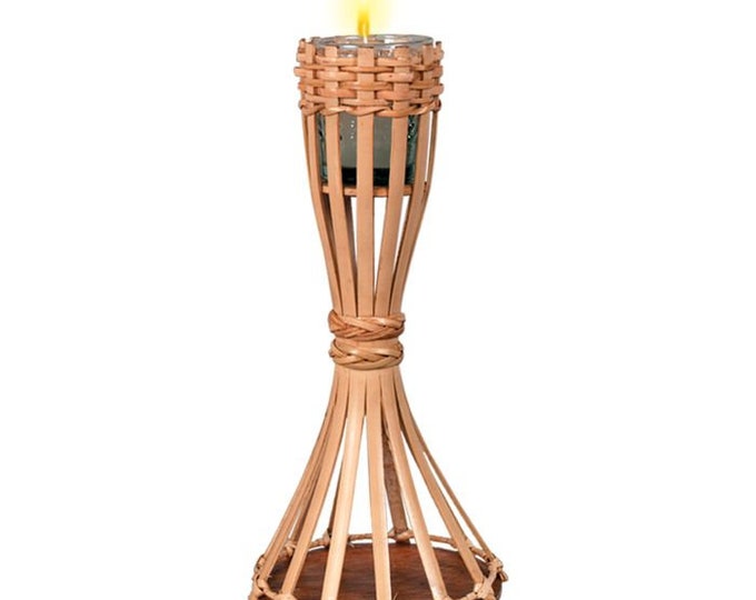 Life Size Tiki Torch/ Tiki Bar Decoration/bamboo Tiki Torch Decoration ...