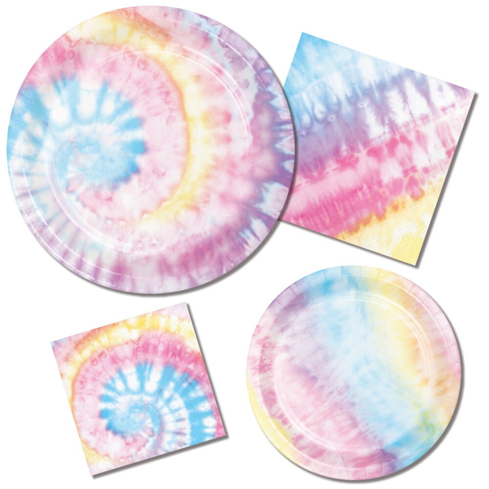 Pastel Tie Dye Table Cover Tie Dye Birthday Party Groovy - Etsy