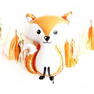 Woodland Fox Balloon | Fox Party Balloon| Woodland Birthday Party ...