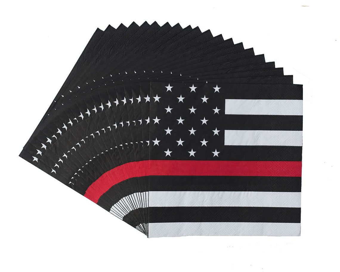 Firefighter Party Napkins- Firefighter Party Napkins, Retirement Party ...