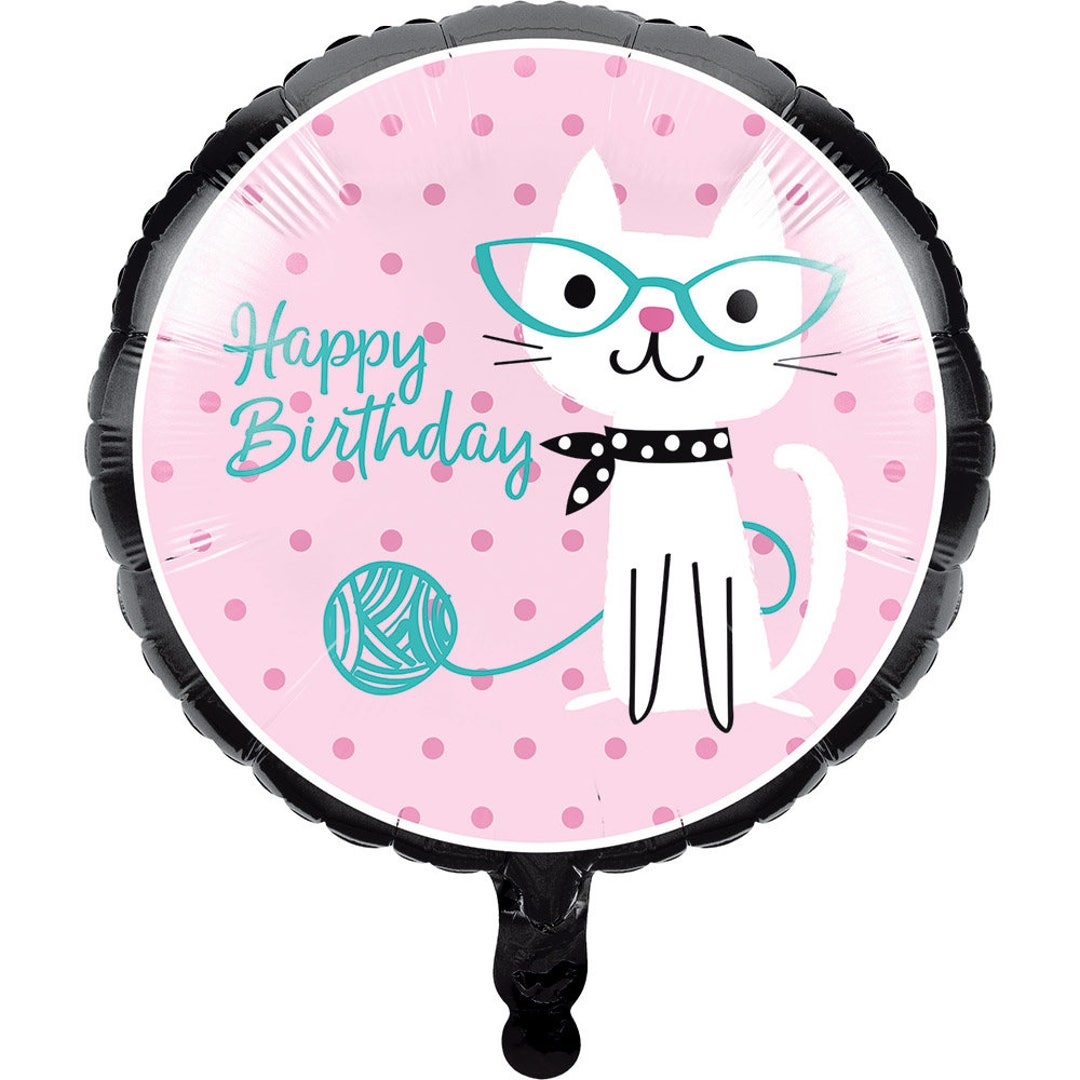 Pretty Kitty Birthday Party Balloon/ Cat Birthday Party Balloon/ Kitty ...