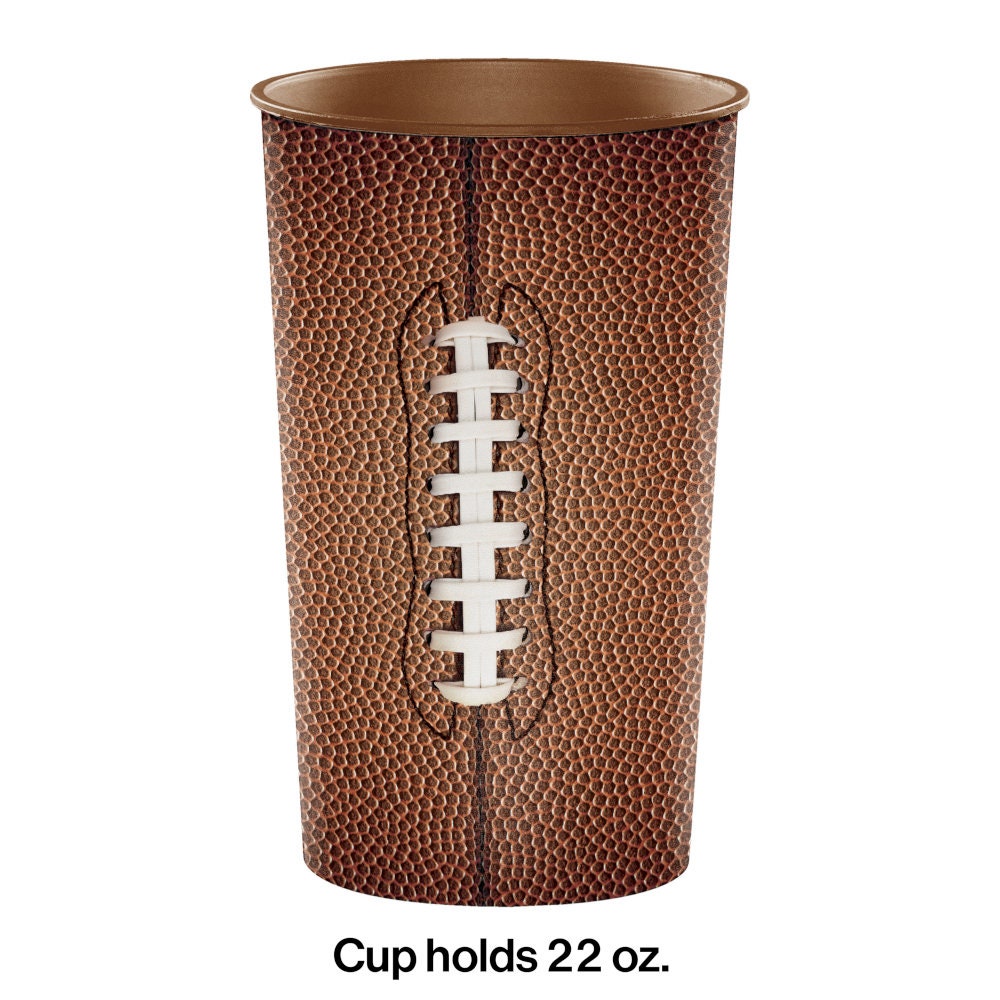 Football 22 Oz Cups-tailgate Party Cups Football Cups - Etsy
