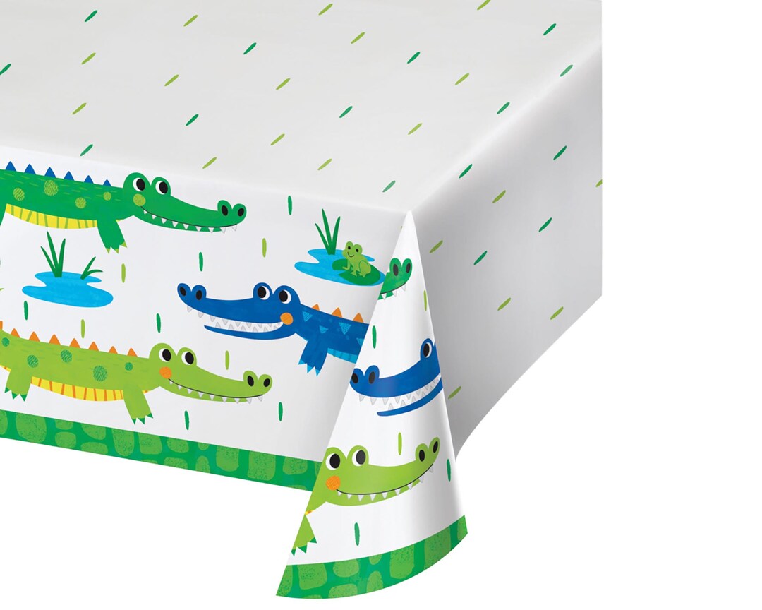Alligator Party Tablecover Alligator Table Cover, Swamp Birthday ...
