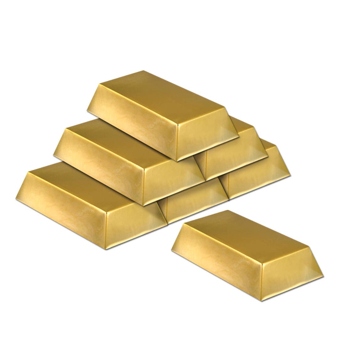Fake Gold Bars/ Pirate Gold Favors/ Pirate Party Decorations/ Pirate ...
