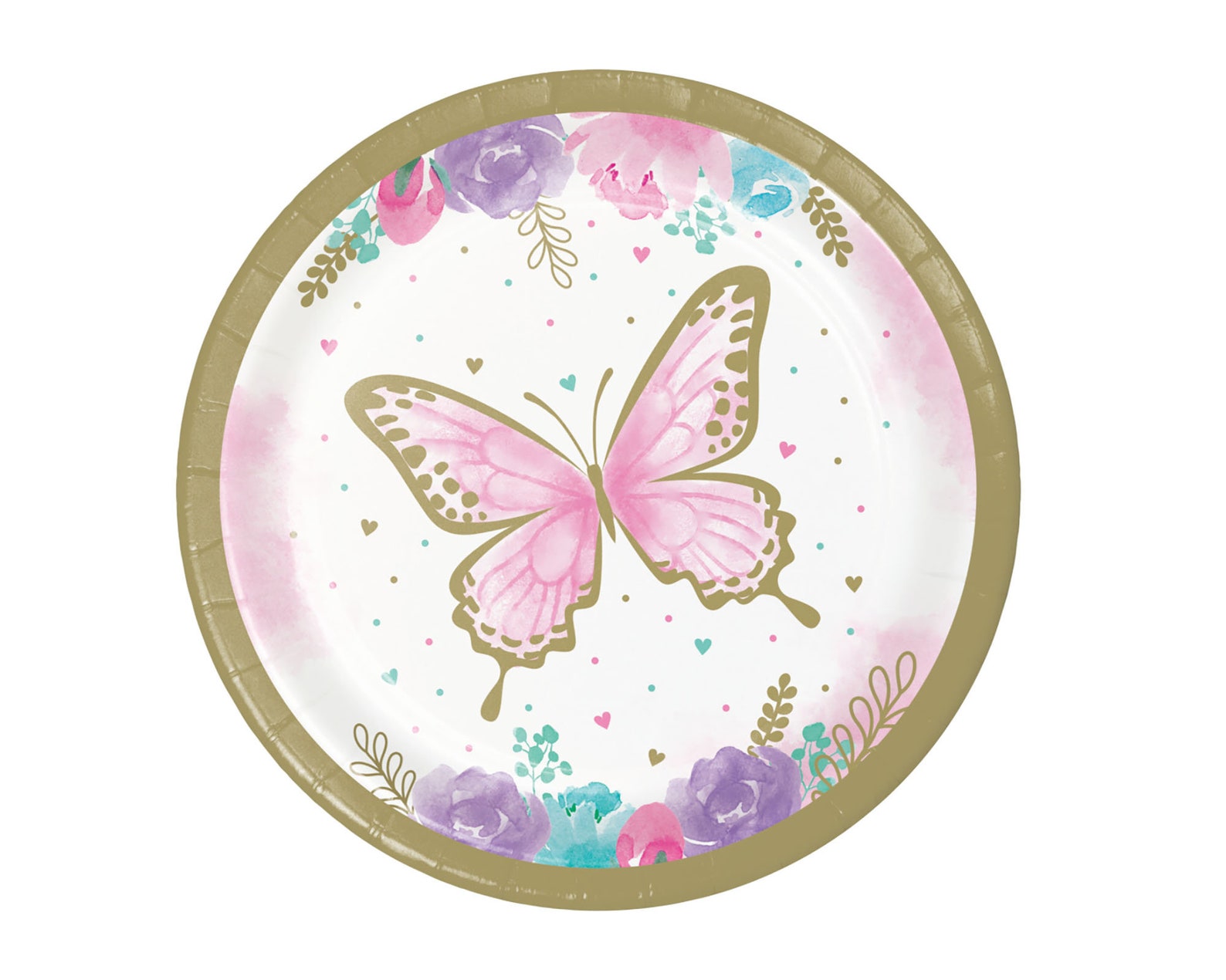 Butterfly Party Plates Small Butterfly Plates Butterfly Baby - Etsy