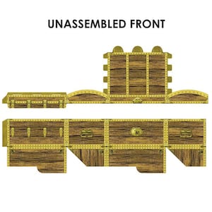 Pirate Party Large Treasure Chest Prop/ Pirate Party Decor/ Pirate ...